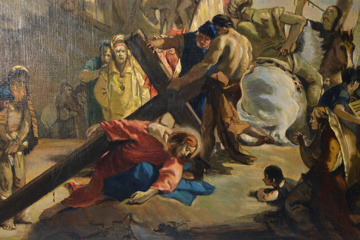 Christ carrying cross to Calvary German version of famous Italian old ...